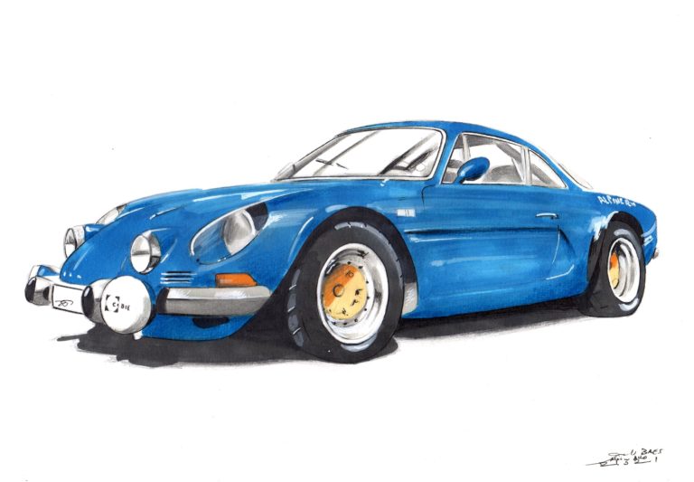 dessin artistique, art du dessin, dessin voiture, baes gerald artiste
